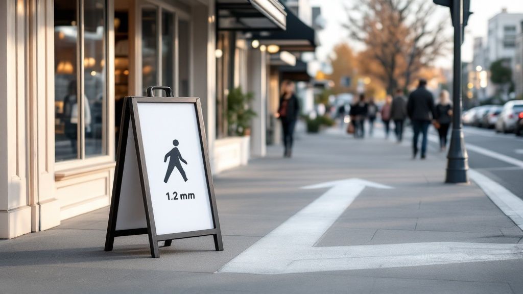 Footpath Sign NZ Rules and Design Guide